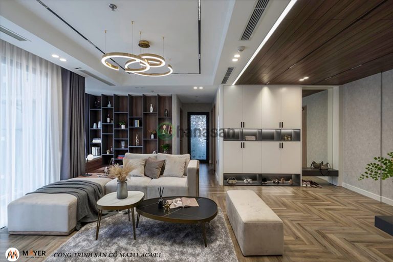 【Sàn gỗ xương cá MAYER MA211™ 】- Gỗ Xanh Chịu nước - Chống ẩm